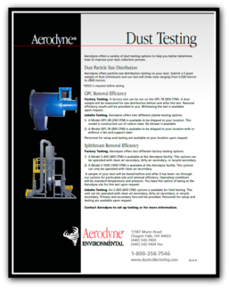 Using Dust Testing to Improve Your Process